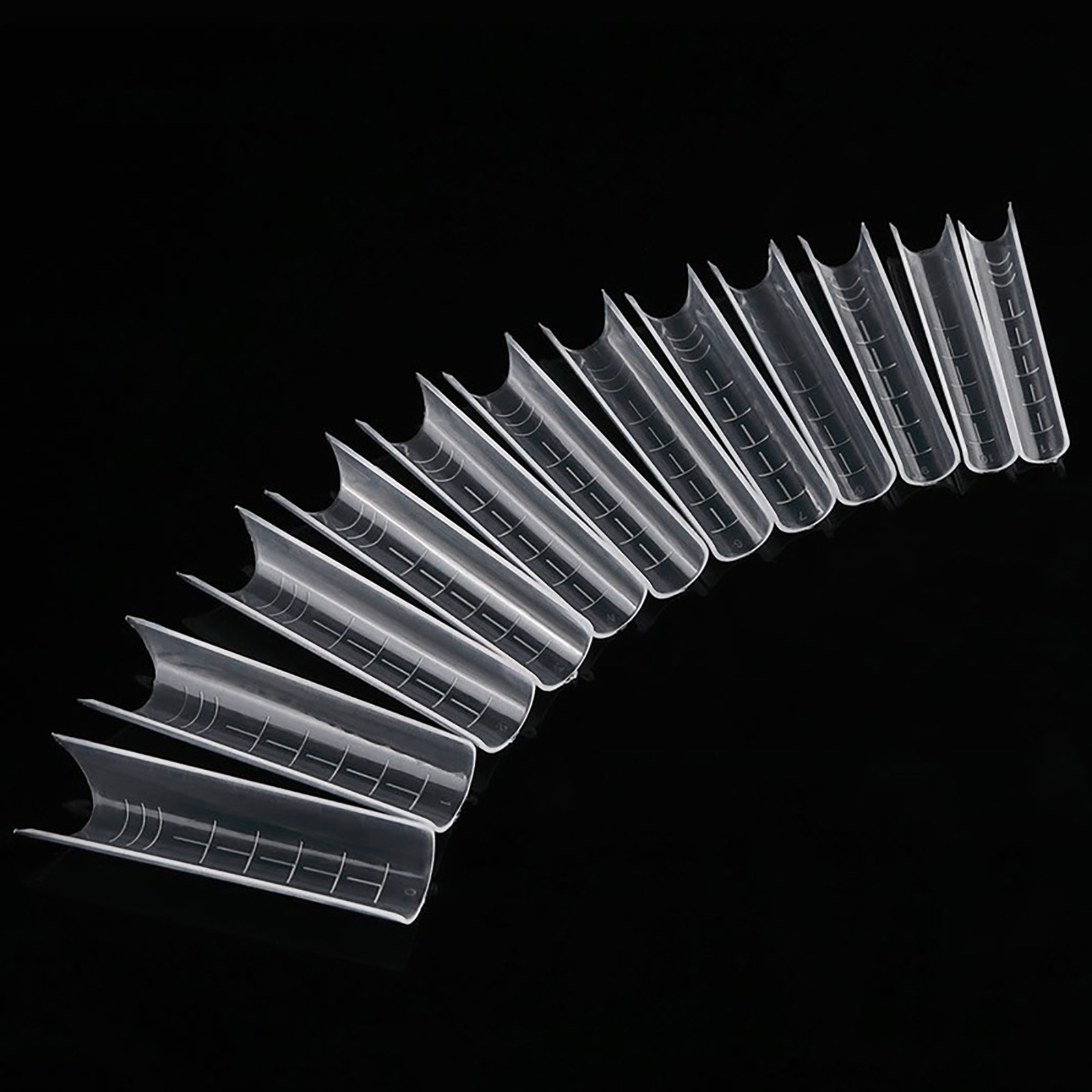 On Nails Extra Long C Curve Half Set Nail Tip Extra Long Straight